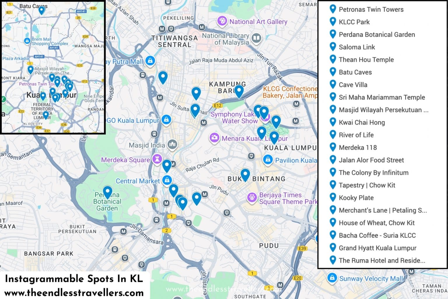 15 Most Instagrammable Places In Kuala Lumpur (With Map!)